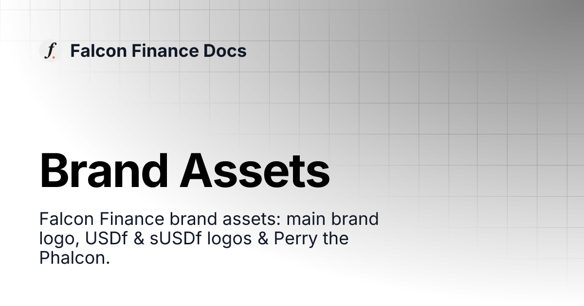 Brand Assets | Falcon Finance Docs
